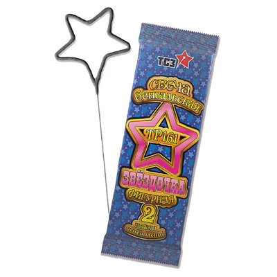 Хлопушки и бенгальские свечи ТСЗ Свеча бенгальская Звёздочка