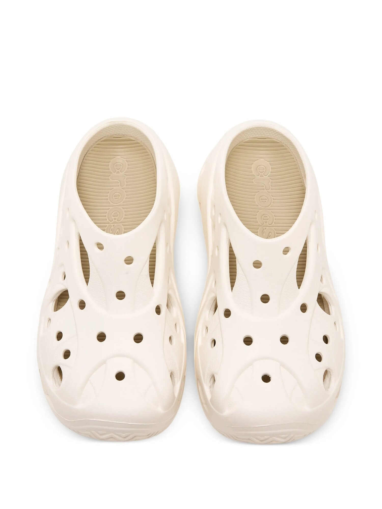 Мюли Crocs Caged, размер 5 UK, бежевый/белый — фото 1