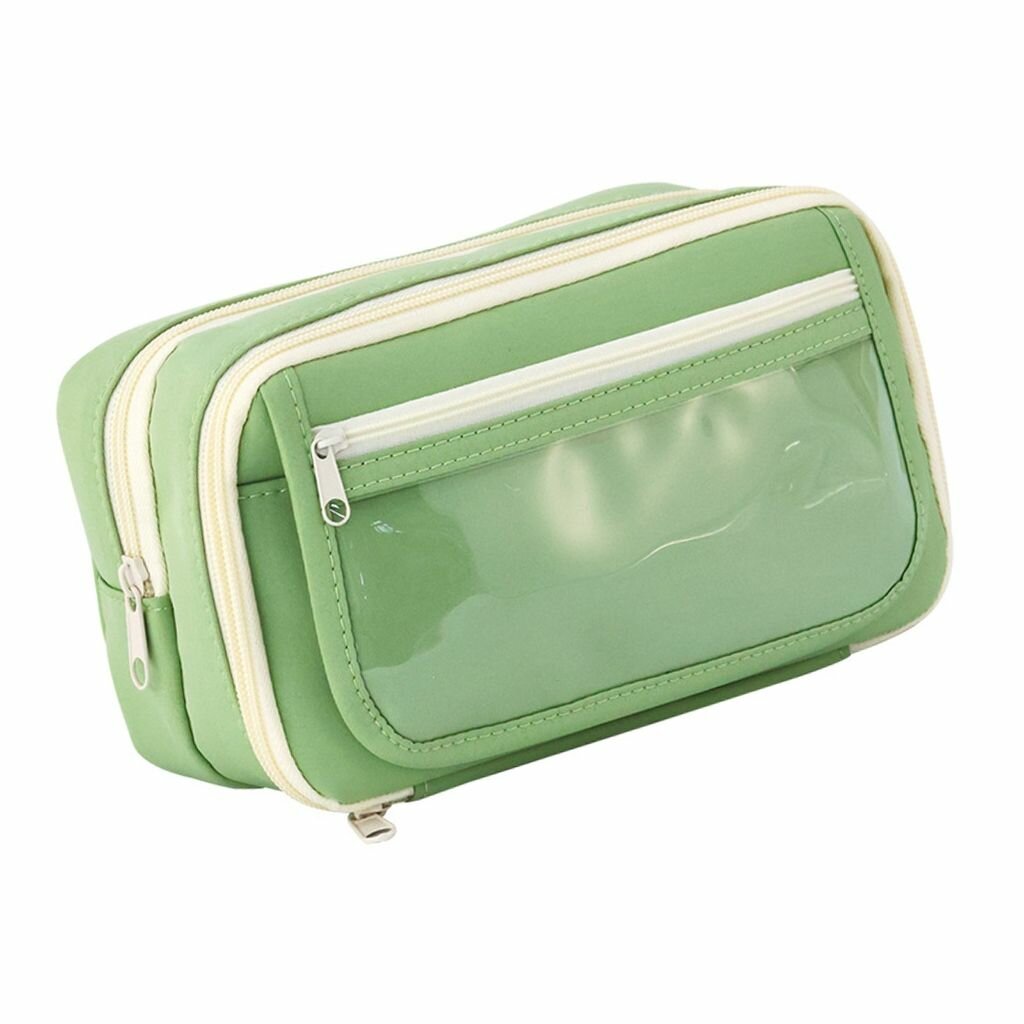 Пенал большой емкости на молнии, держатель для ручек, органайзер, расширяемая сумка, большая сумка хранения канцелярских принадлежностей