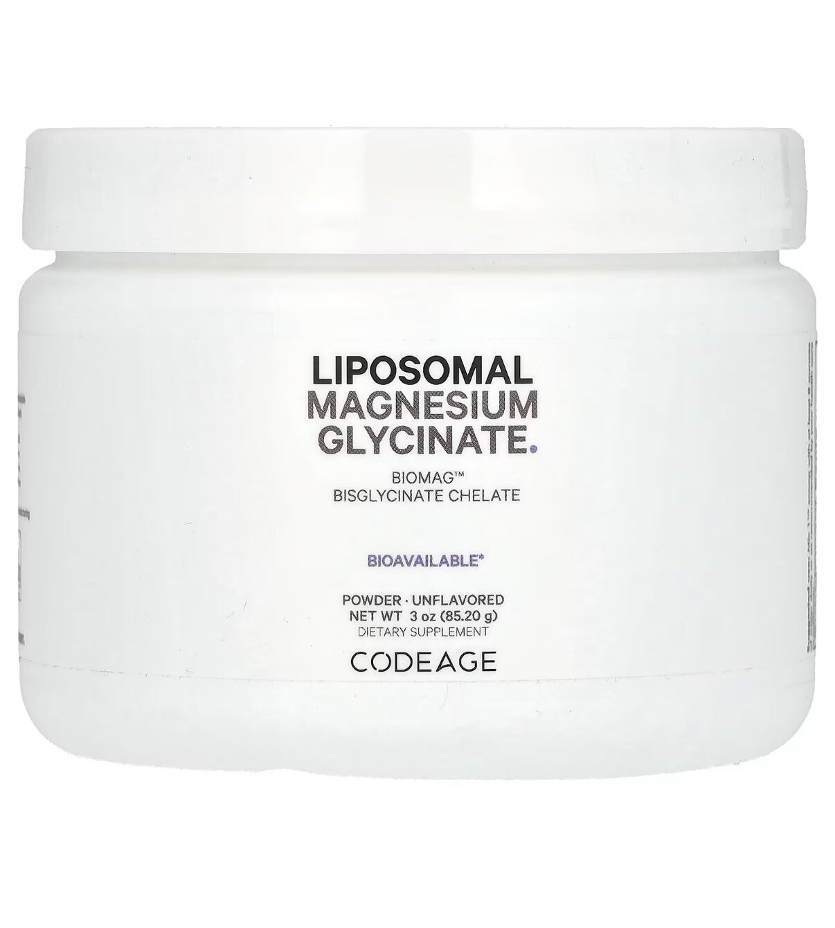 Codeage Магний глицинат липсомальный в порошке 85 гр