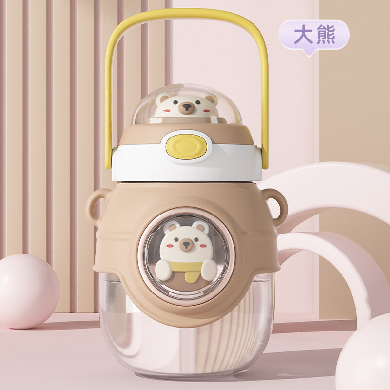 Чистый красный градиент большой пластиковый стаканчик на открытом воздухе большой емкости спортивный чайник двойной