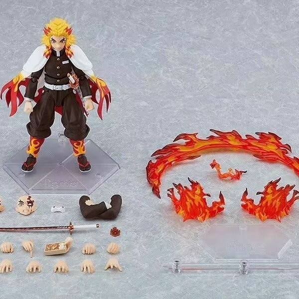 Фигурка Кёджуро Ренгоку, из "Клинок, рассекающий демонов", Figma 553#, шарнирная, рождественские подарки