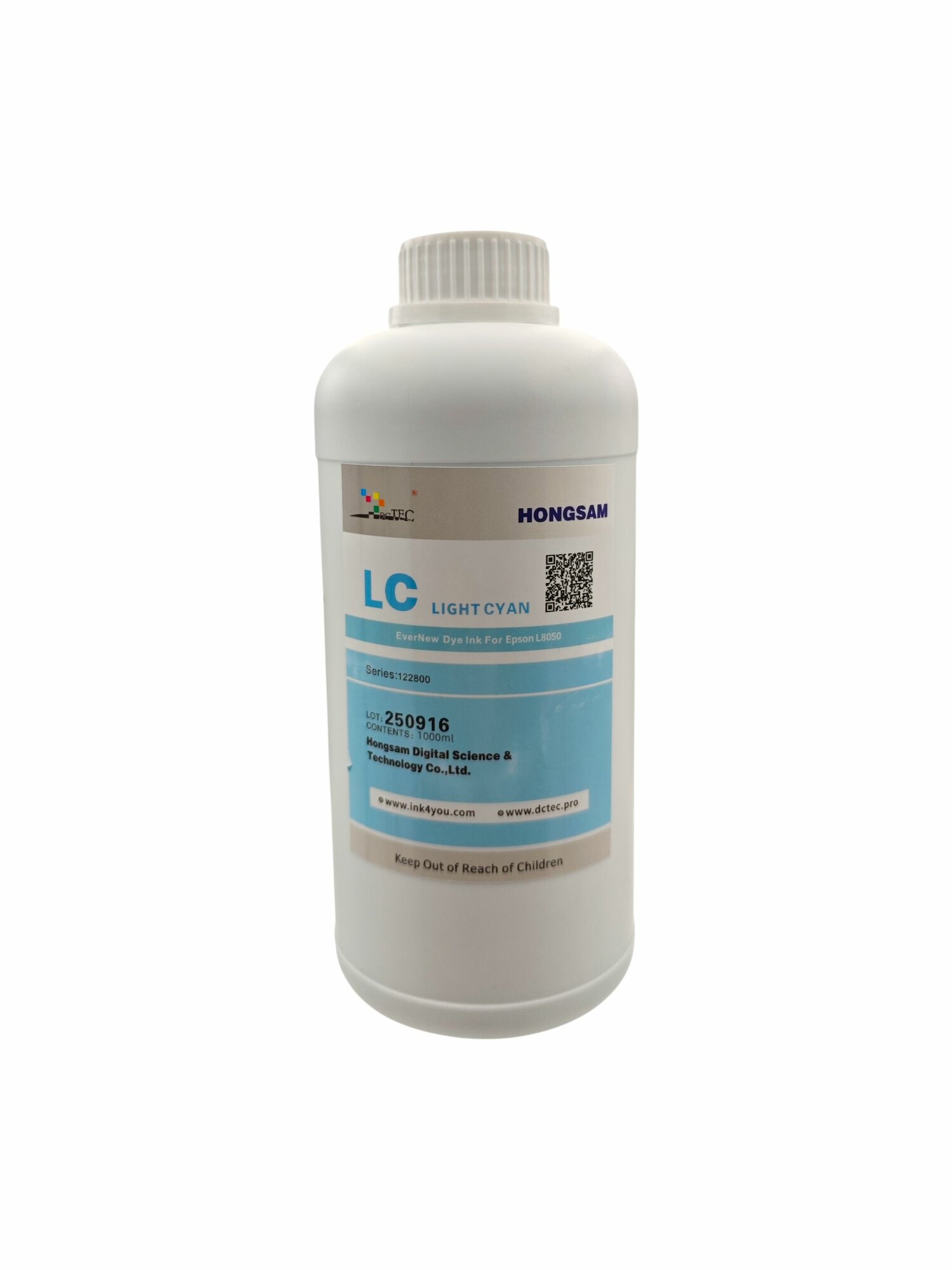 Чернила DCTec водорастворимые Epson L8050 EverNew Light Cyan (светло-голубой) 1000 мл