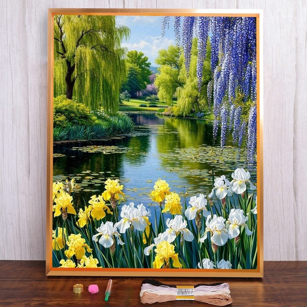 Эксклюзивный набор для вышивки 11CT пейзаж 30x40 см