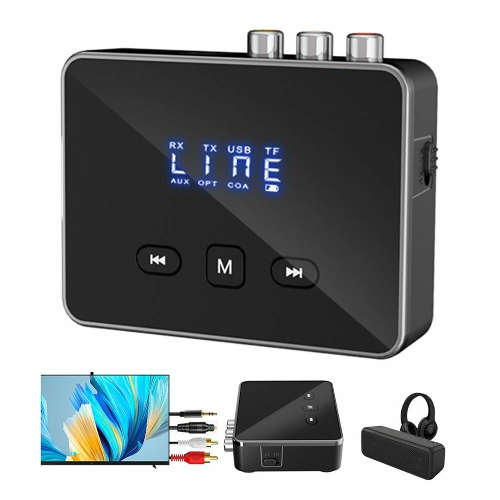 Бестселлер Bluetooth 5.4: беспроводной аудиоадаптер с RCA и 3,5 мм AUX для дисплея