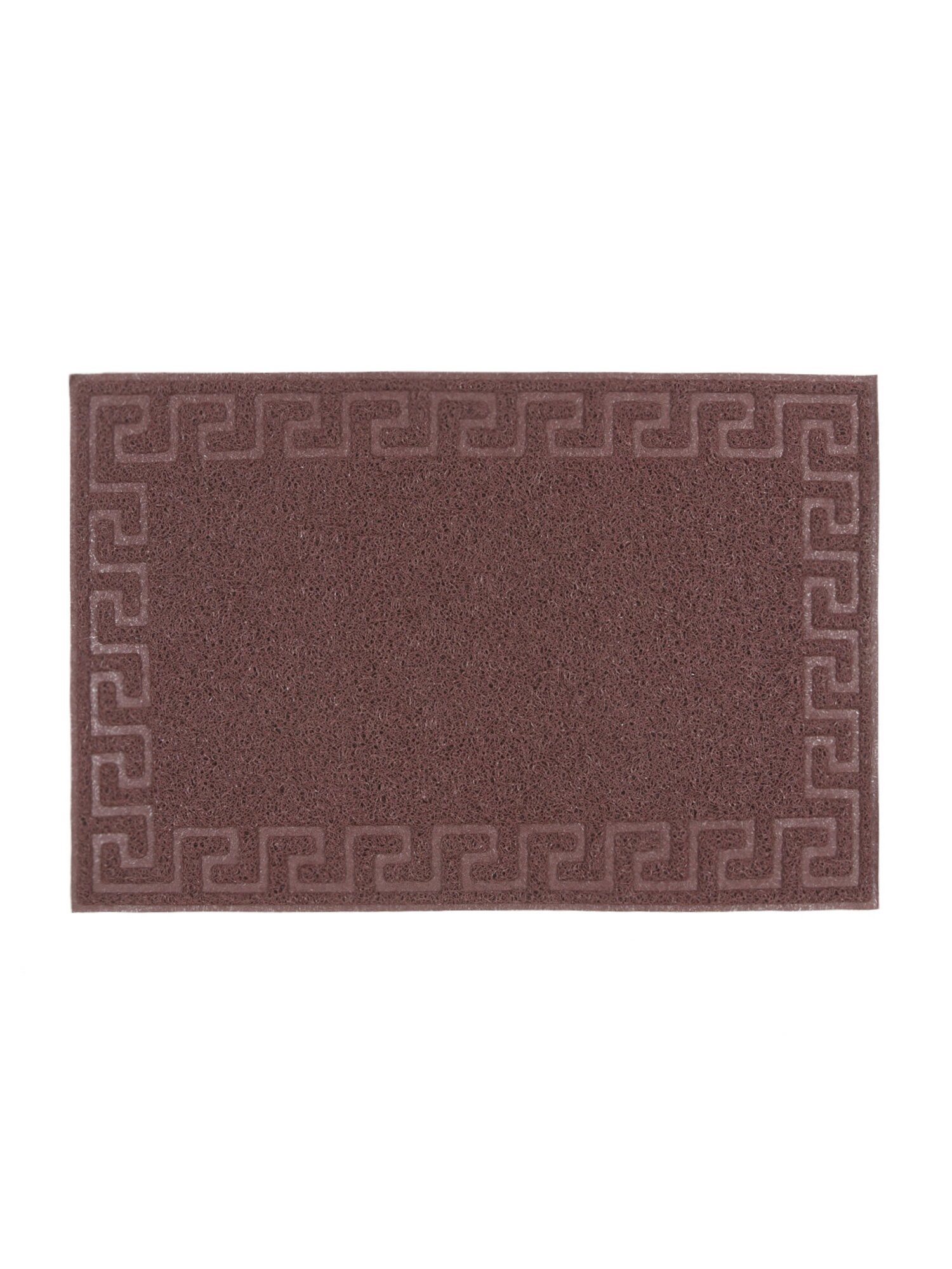 Коврик придверный, 60х90 см, прямоугольный, резина, коричневый, Spongy Меандр, Sunstep, 38-322