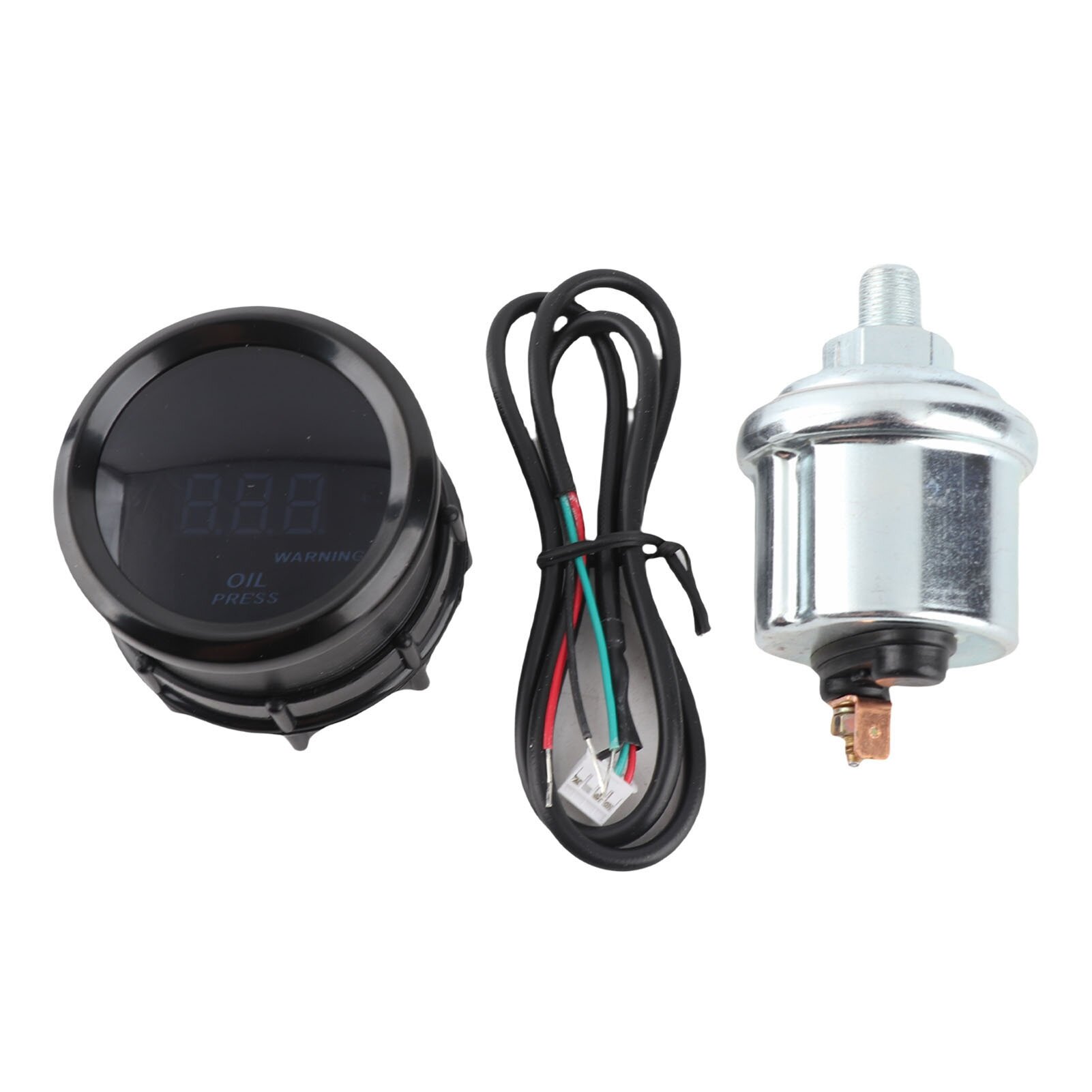 52 мм Цифровой Манометр Давления Масла Пресс-Метр с Синей Подсветкой Универсальный Подходит для автомобиля 12v