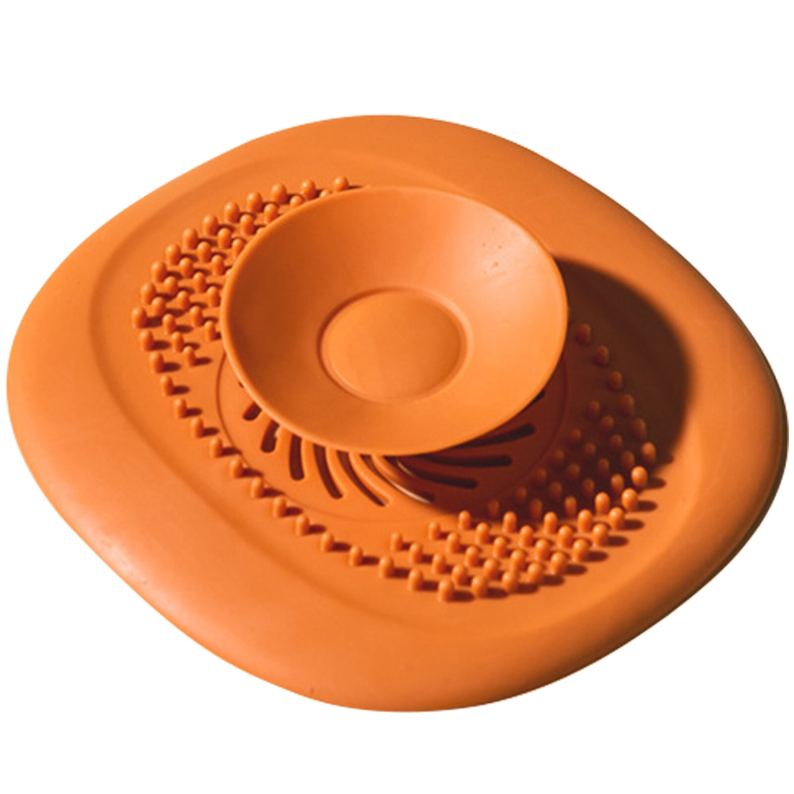 Дренажный коврик Дренажный заглушка Ванная пробка Дренажная пробка Пробка для отверстия с ловушкой для волос Дренажный фильтр Защитник дренажа для кухни ванной комнаты Цвет: Желтый Зеленый Синий Оранжевый Материал: TPR Размер упаковки: 10*10.5*1.5см Вес