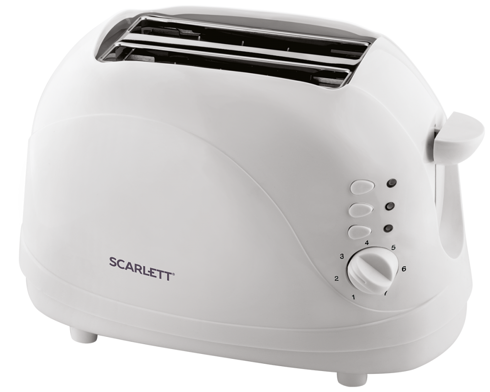 Тостер Scarlett SC-TM11006, 700 Вт, 7 степеней обжаривания, белый