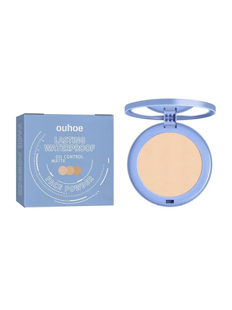 Пудра матовая, водостойкая, для естественного тона кожи