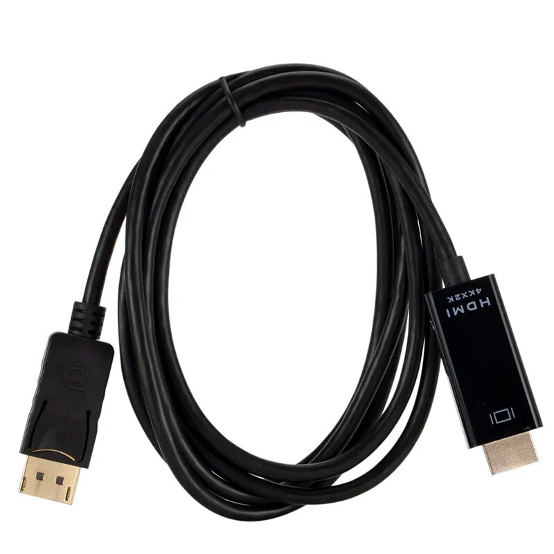 GRWIBEOU 4K DisplayPort-HDMI-совместимый адаптер-конвертер, кабель-переходник Display Port black