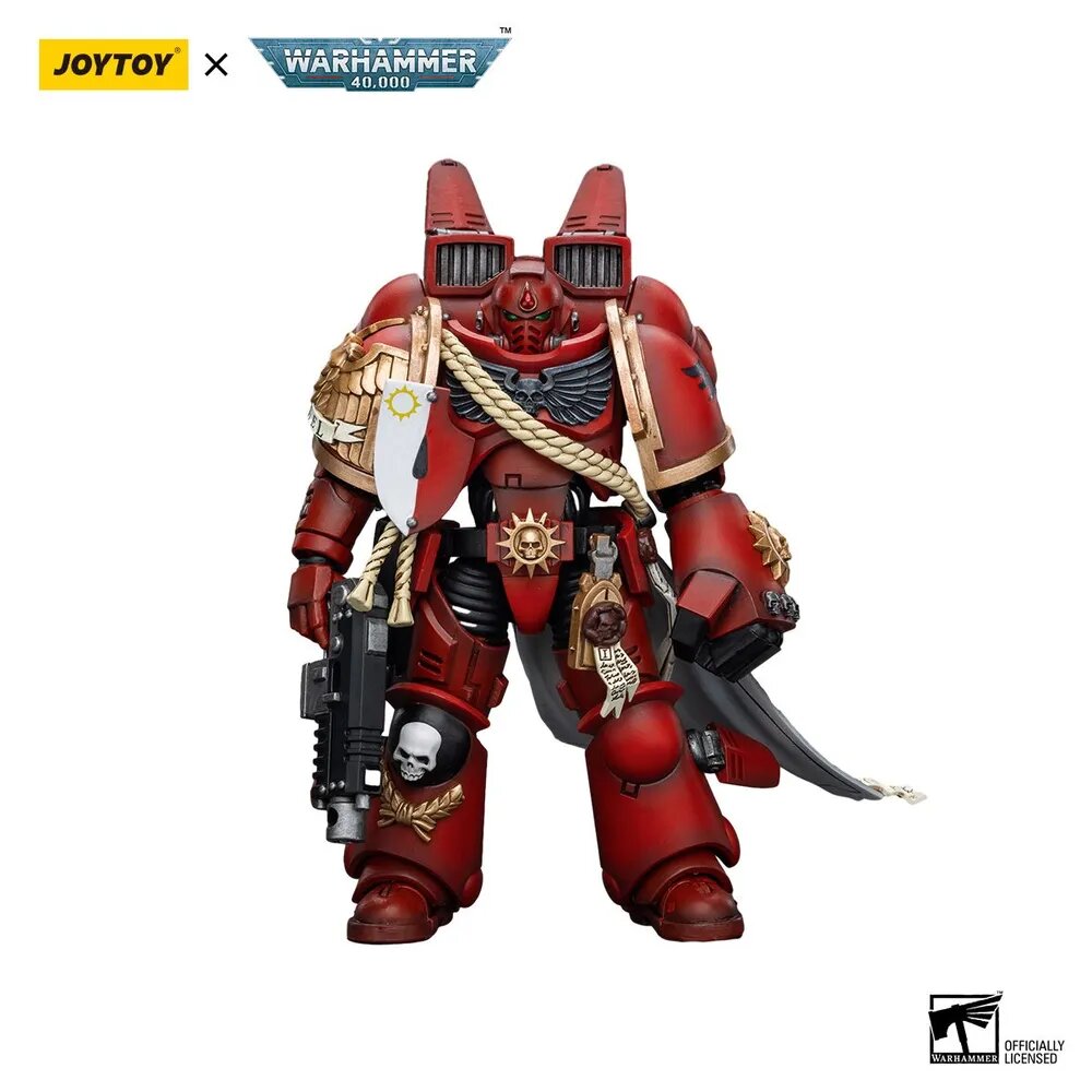 Подвижная фигурка JOYTOY Warhammer 40K Blood Angels Captain With Jump Pack коллекция игрушек