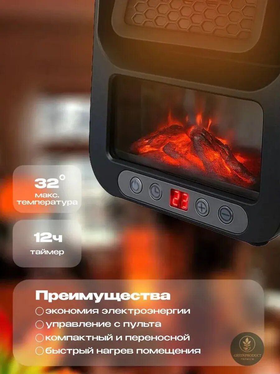 Обогреватель для Дома, тепловентилятор 1000 Вт — фото 1