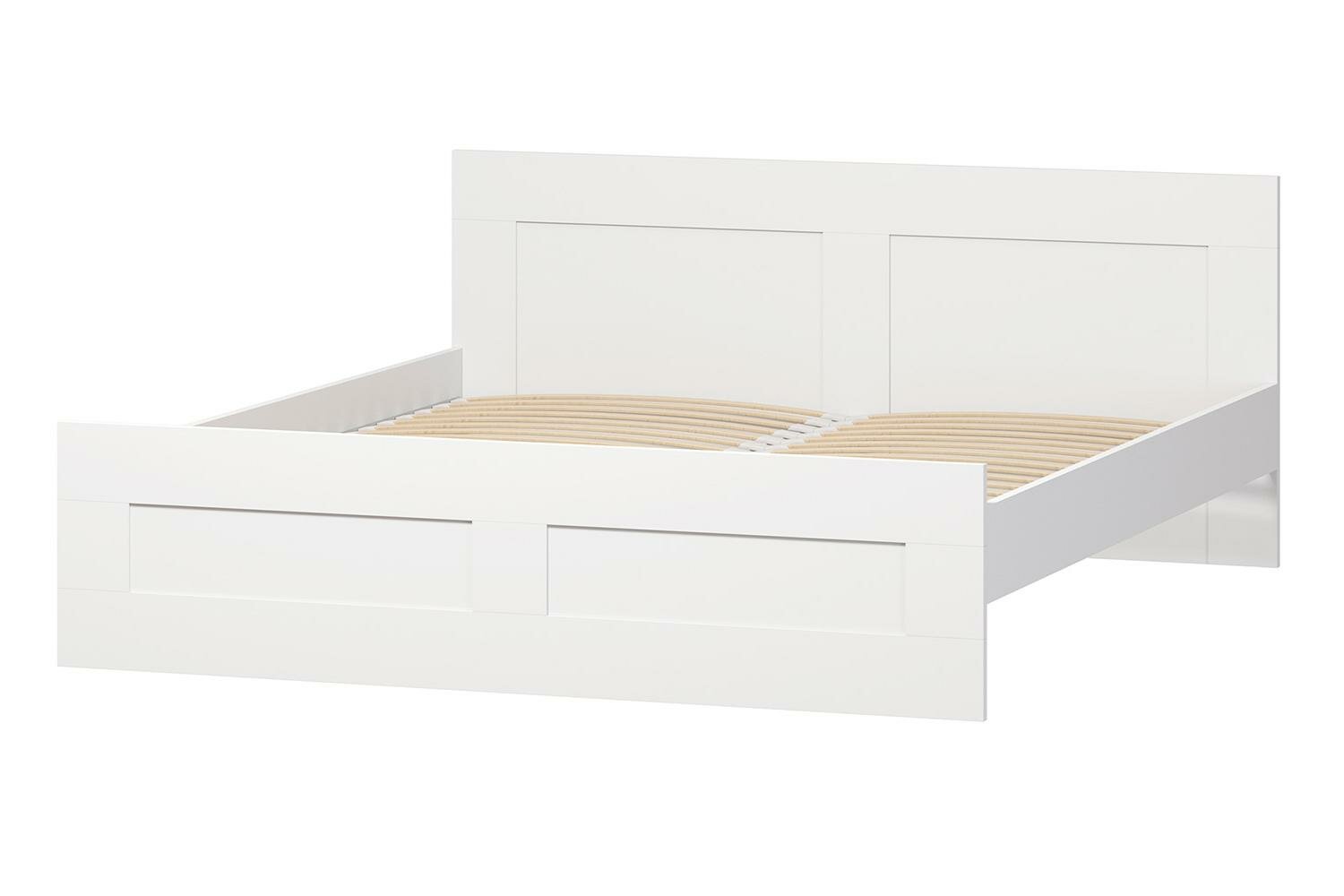 Кровать без подъёмного механизма Сириус, 160х200 см, цвет белый