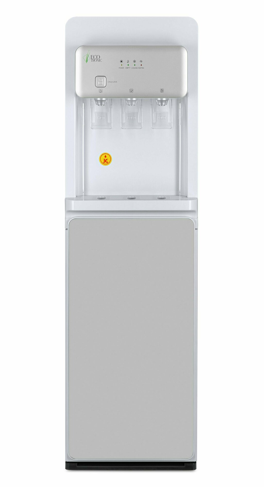 Ecotronic K43-LXE White. Гарантия 12мес. Кулер с нижней загрузкой бутыли. Три крана.