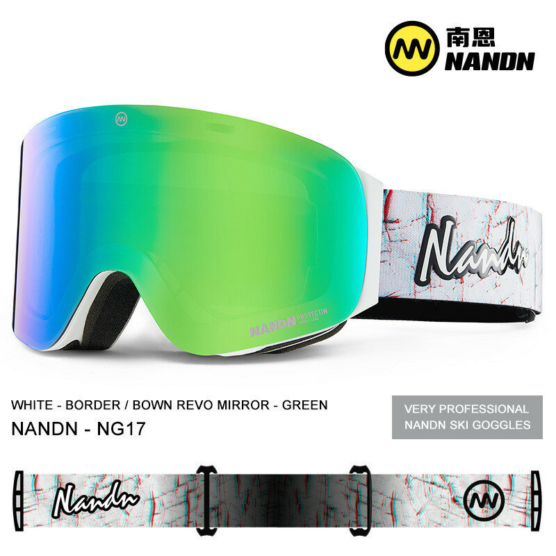 Лыжные очки NANDN для женщин, цилиндрические очки, дышащие, HD, противотуманные, с откидной крышкой, лыжные очки для мужчин N Aopin