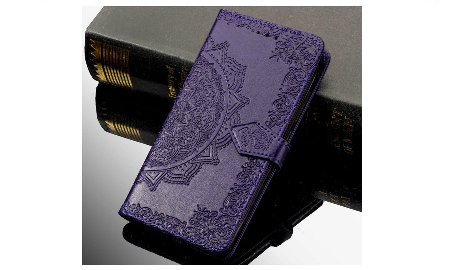 Чехол-книжка "MyPads", для Xiaomi Redmi Note, искусственная кожа, фиолетовый