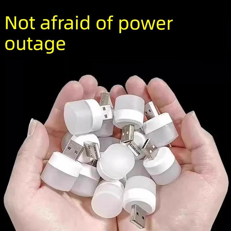 USB ночник для спальни - светодиодная энергосберегающая лампа с белым и теплым светом, 5 шт. перезаряжаемая