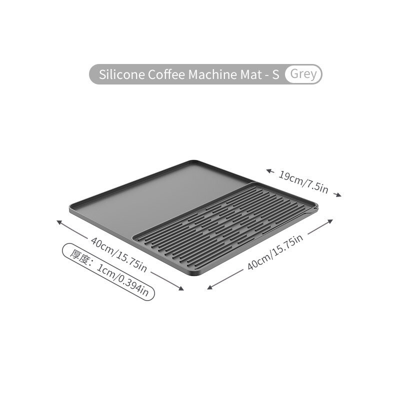 Горячая продажа SG, утолщенный силиконовый коврик для слива кофемашины, кухонный коврик для кофейни, безопасный для детей, контроль воды, нескользящий