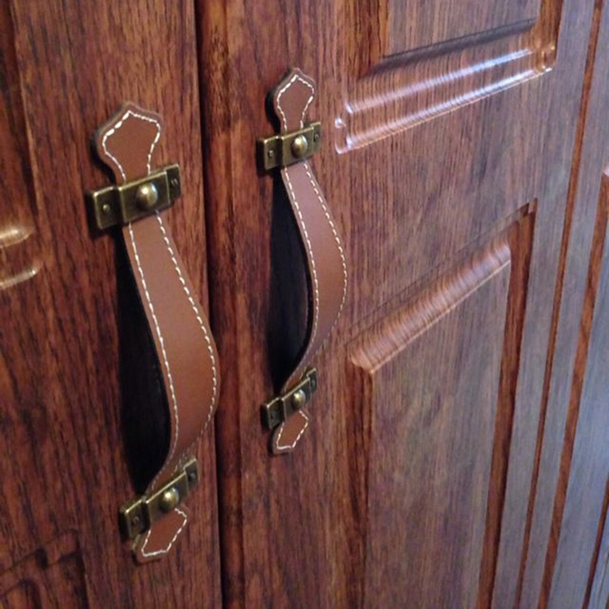 Декоративная Ручка, Из Светло-Коричневого Дерева, Для Мебели