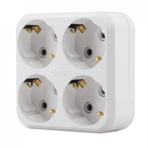 Четверник 4М 16А З/К квадратный MAKEL