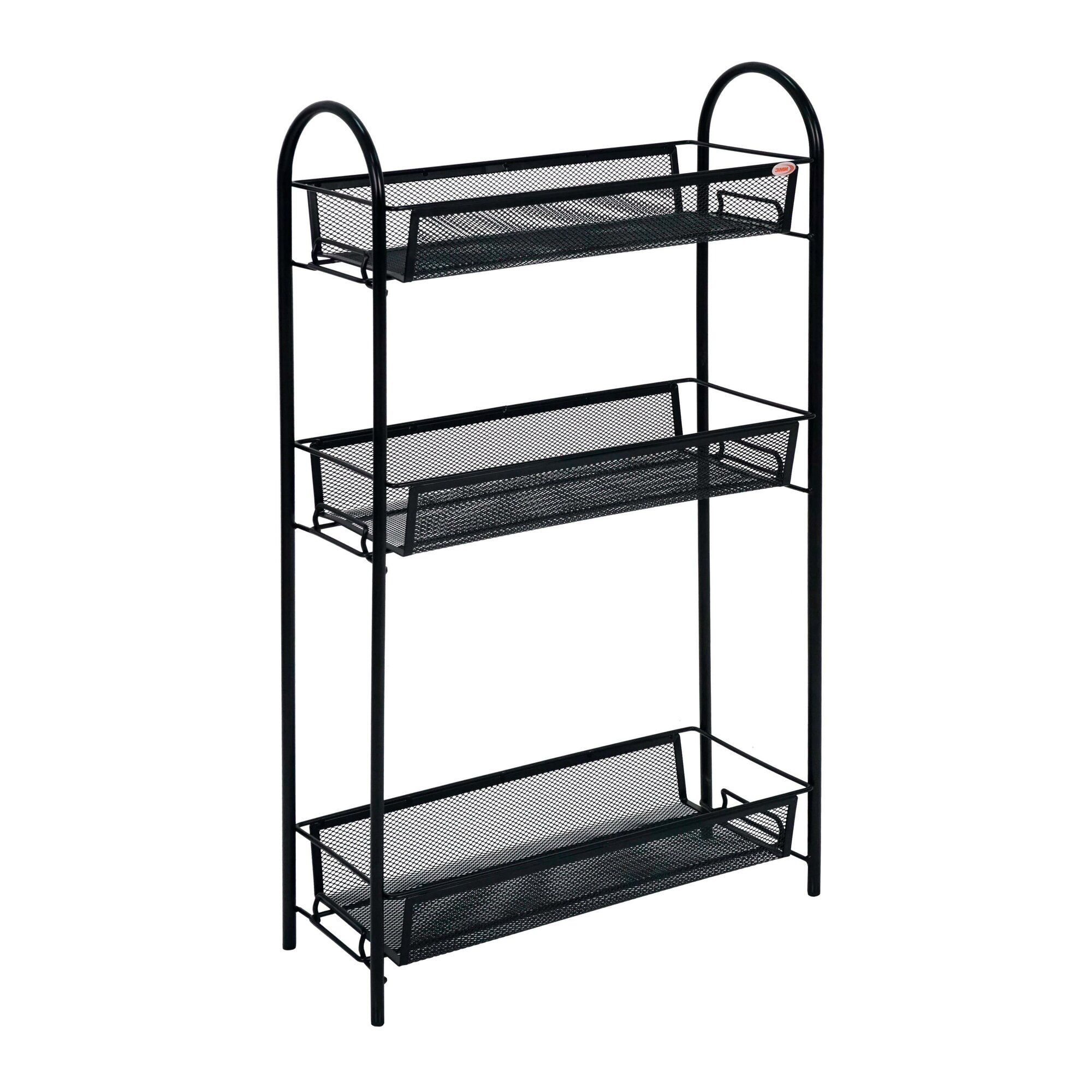 Этажерка 3-Х полочная на подоконник ладья 13 черн 440*170*755 ММ ладья 13 соликамск