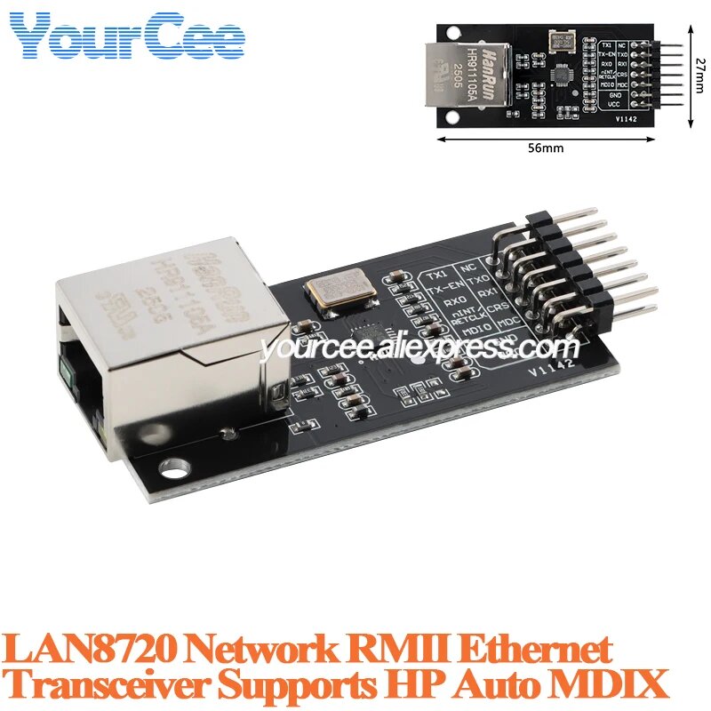 Модуль Ethernet CH9120 LAN8720 Module