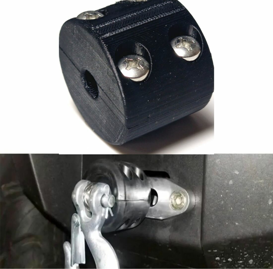 Отбойник троса для лебёдки черный