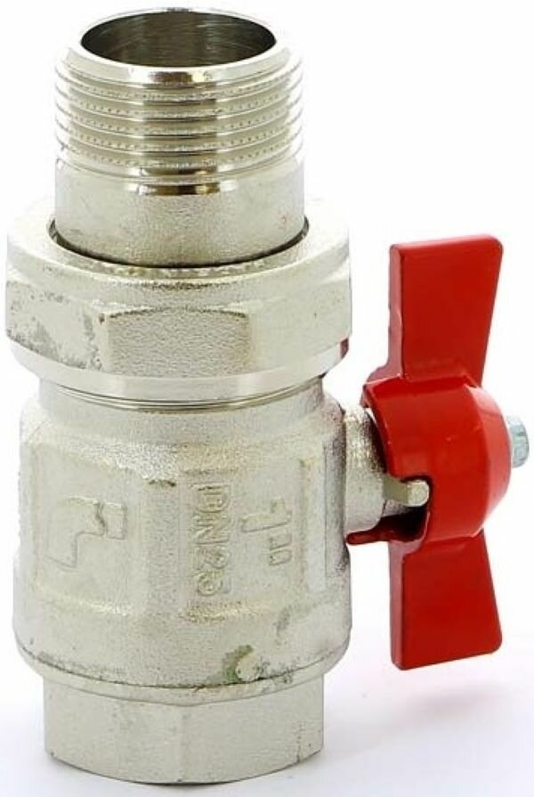 Кран шаровой ITAP полнопроходной, со сгоном 1 дюйм, ручка-бабочка, тип ВН