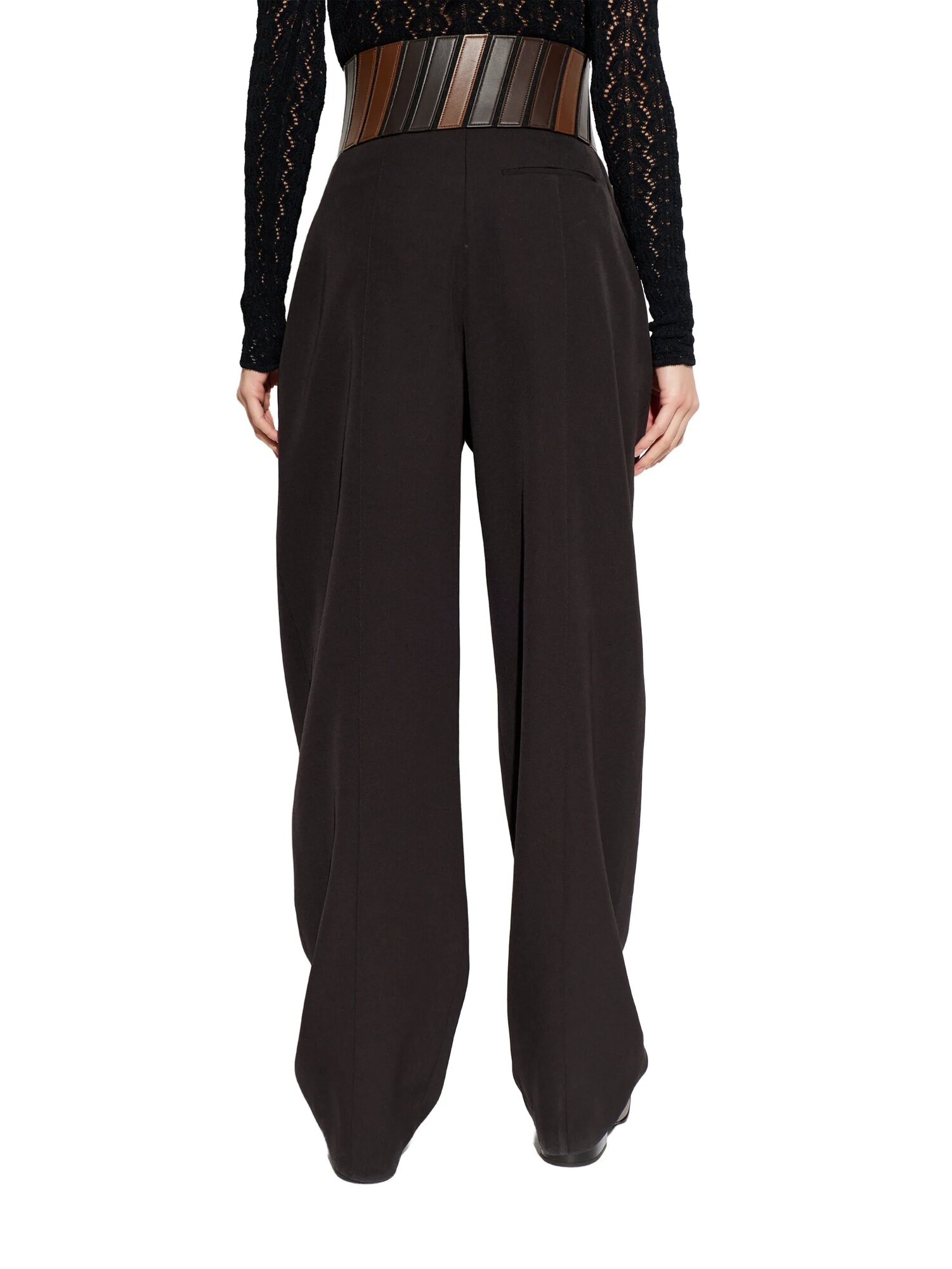 Брюки Alaia High-waisted trousers, размер 36, brown — фото 1