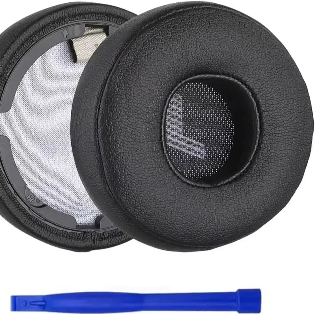 Кожаные амбушюры для наушников JBL Live 670NC Черный, черный