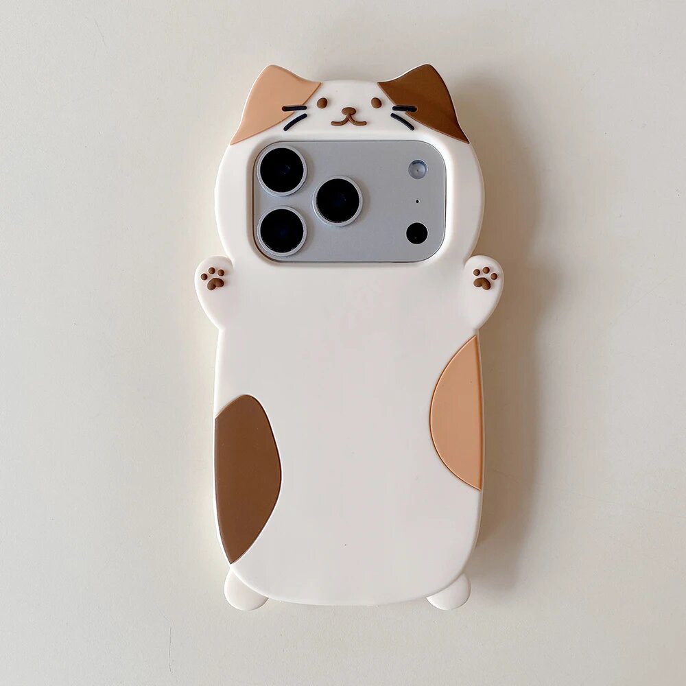 Чехол для iPhone 13 с 3D котом