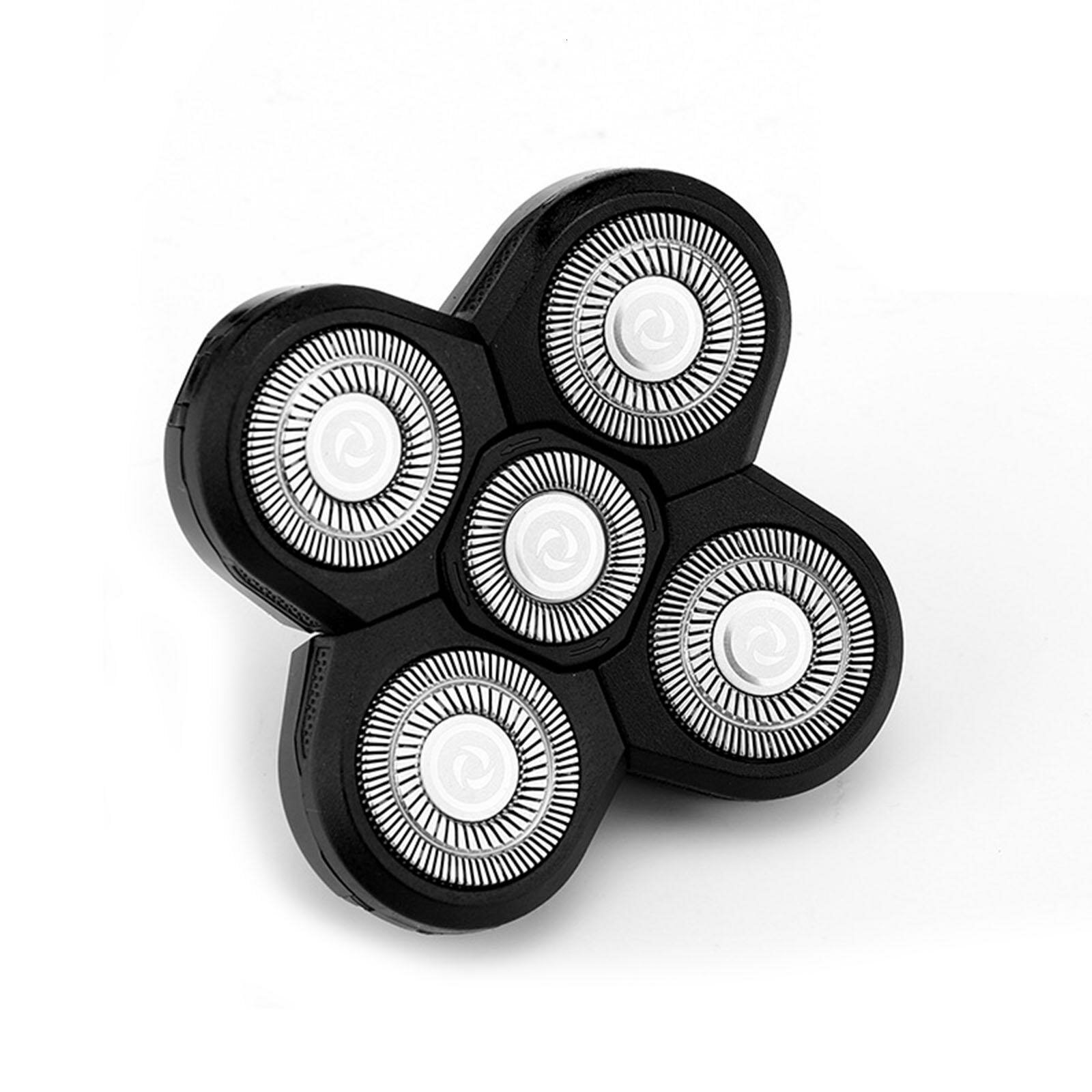 Замена лезвий для бороды, 5/6/7/8 головок, двойное кольцо, черные 5 лезвий