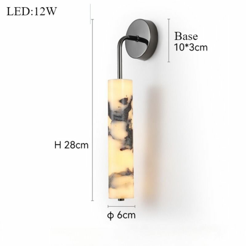 LED Бра из Натурального Мрамора - Элитный Светильник для Спальни и Гостиной