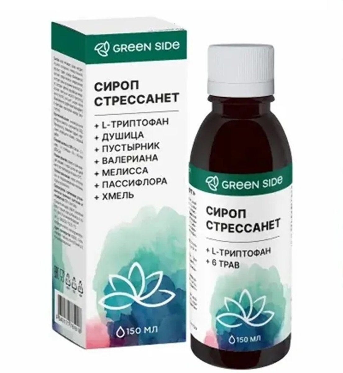 Сироп Green Side Стрессанет, для нервной системы, органическо-растительный, 150 мл