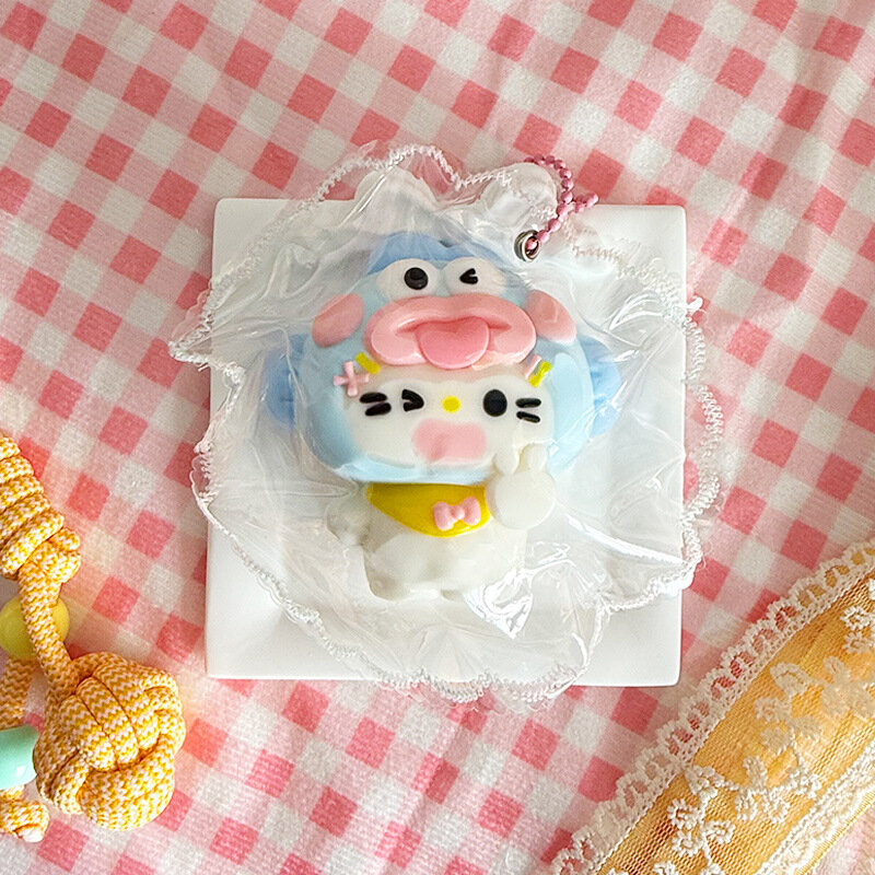 Хит продаж на Xiaohongshu: силиконовая игрушка для снятия стресса KT Cat, силиконовая кремовая глина, игрушка с эффектом отскока KT Silicone Squeeze