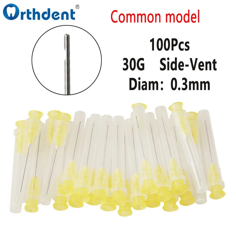 Эндодонтические иглы Orthdent 30G Side-Vent, 100 шт