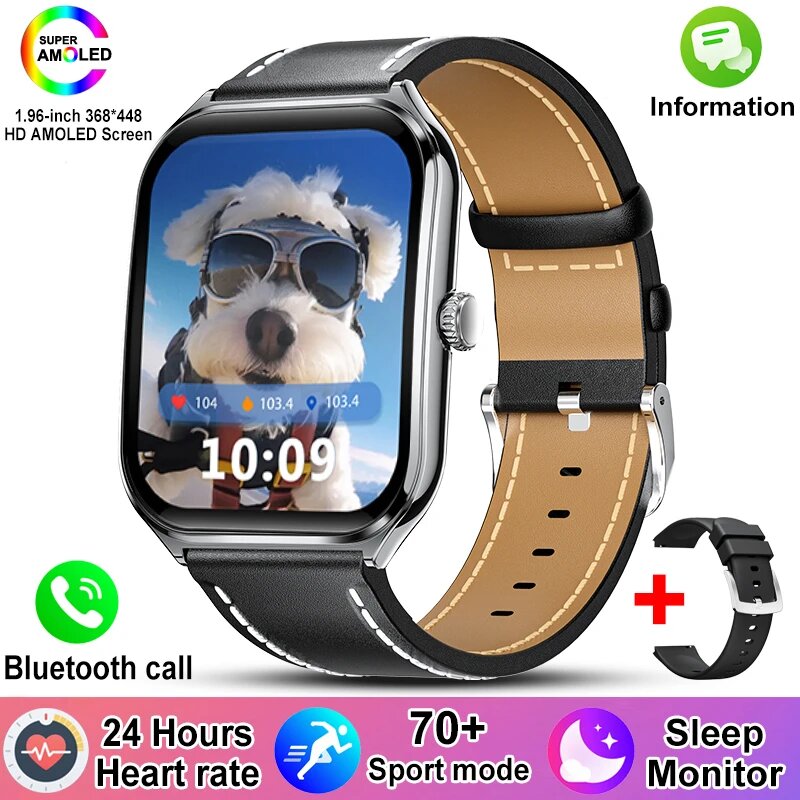 Xiaomi Ultra Thin Smart Watch Black leather
