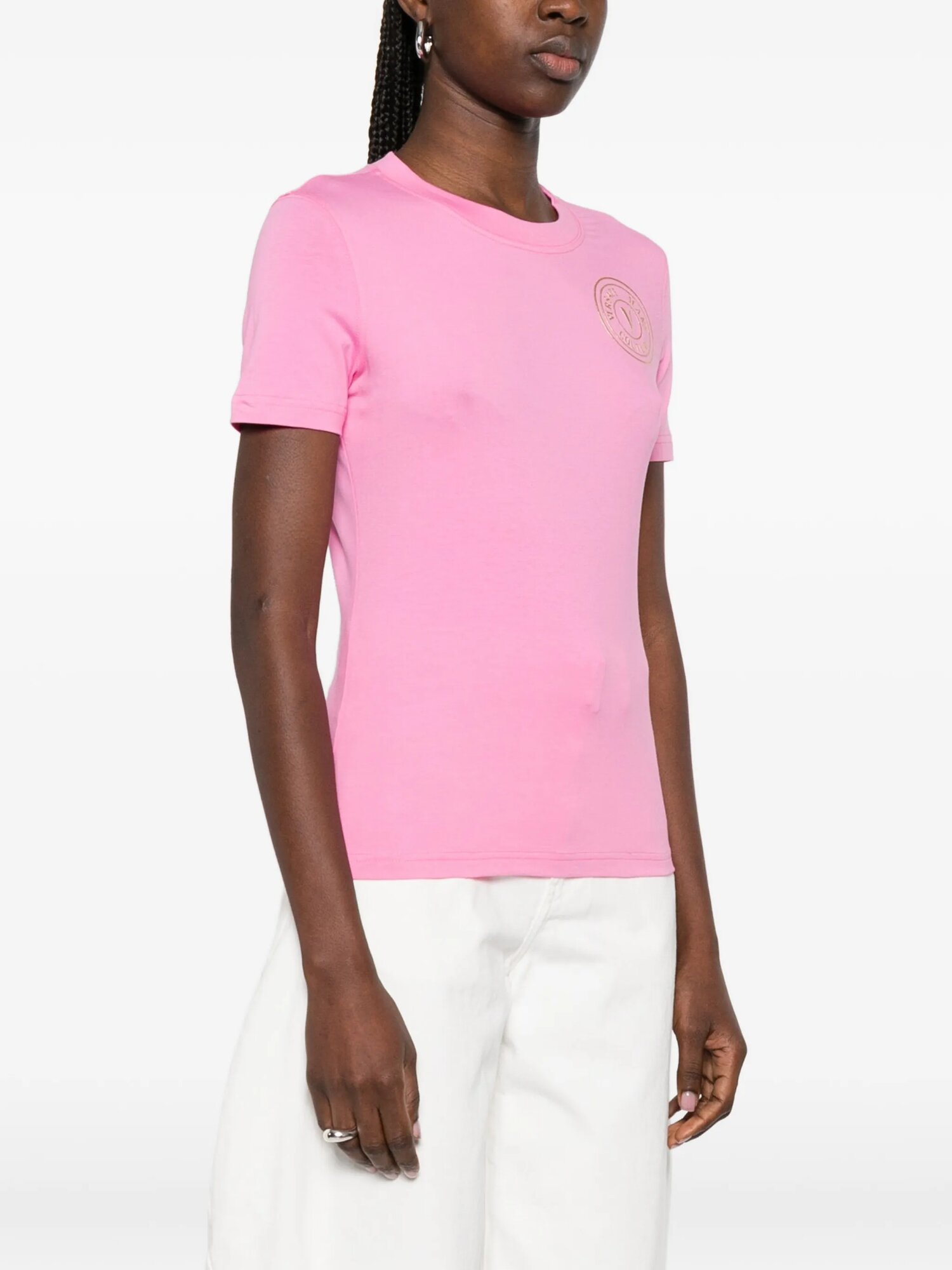Футболка Versace Jeans Couture, размер L, pink — фото 1