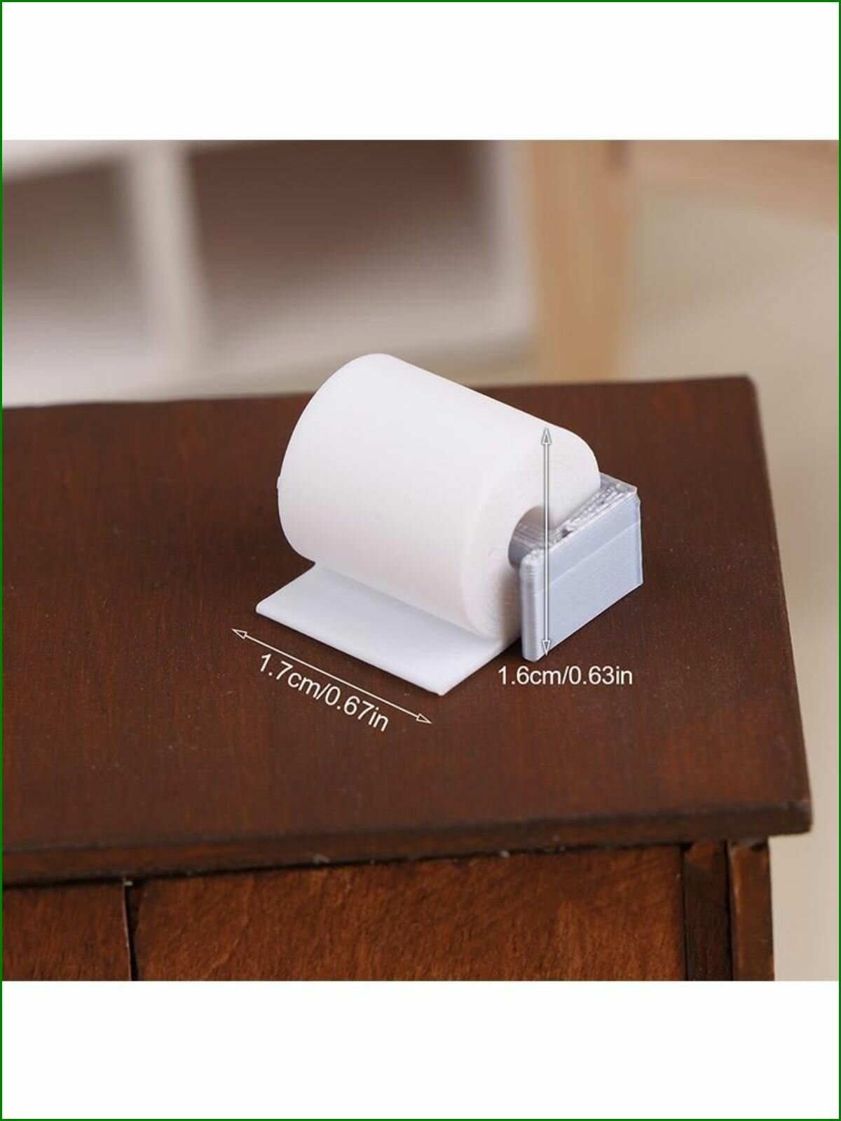 Кукольный домик 1:12: модель рулона туалетной бумаги