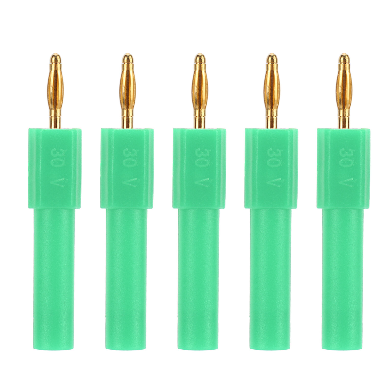 5Pcs Convert Banana Plug Strong Connectivity Good Conductivity 2mm to 4mm Conversion PlugGreen