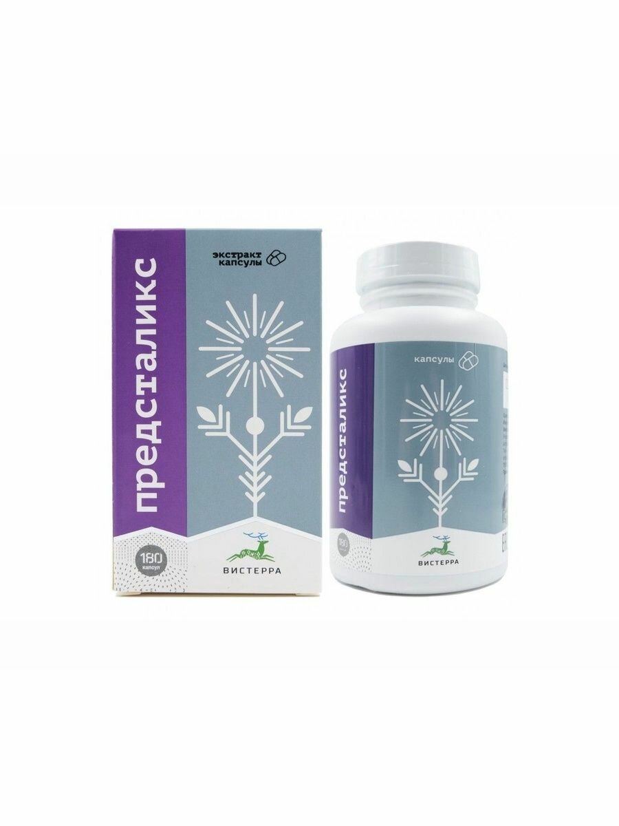 Препарат Вистерра "Предсталикс", натуральный состав, для мочеполовой системы, 180 капсул