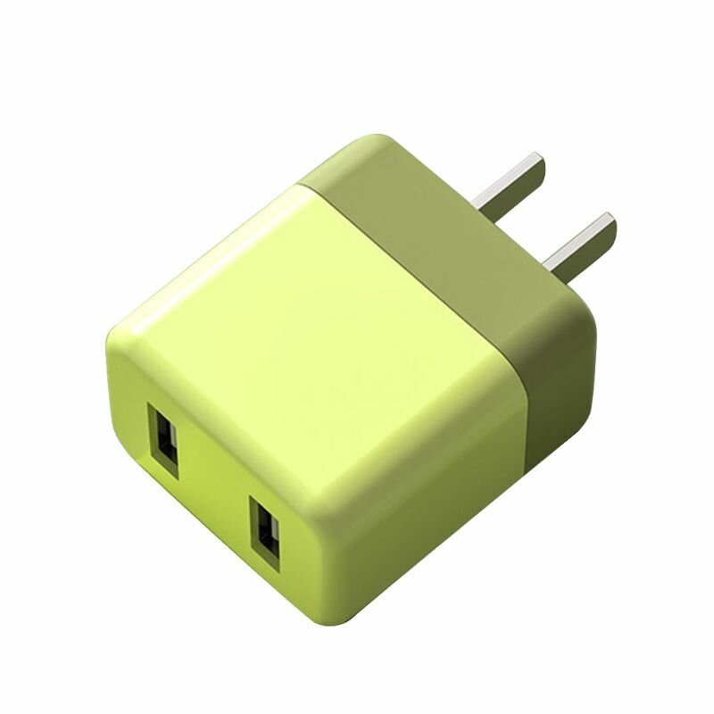 5V2A Зарядное устройство с двумя отверстиями USB-разъем для зарядки Настенный адаптер Универсальный дорожный многопортовый быстрый блок