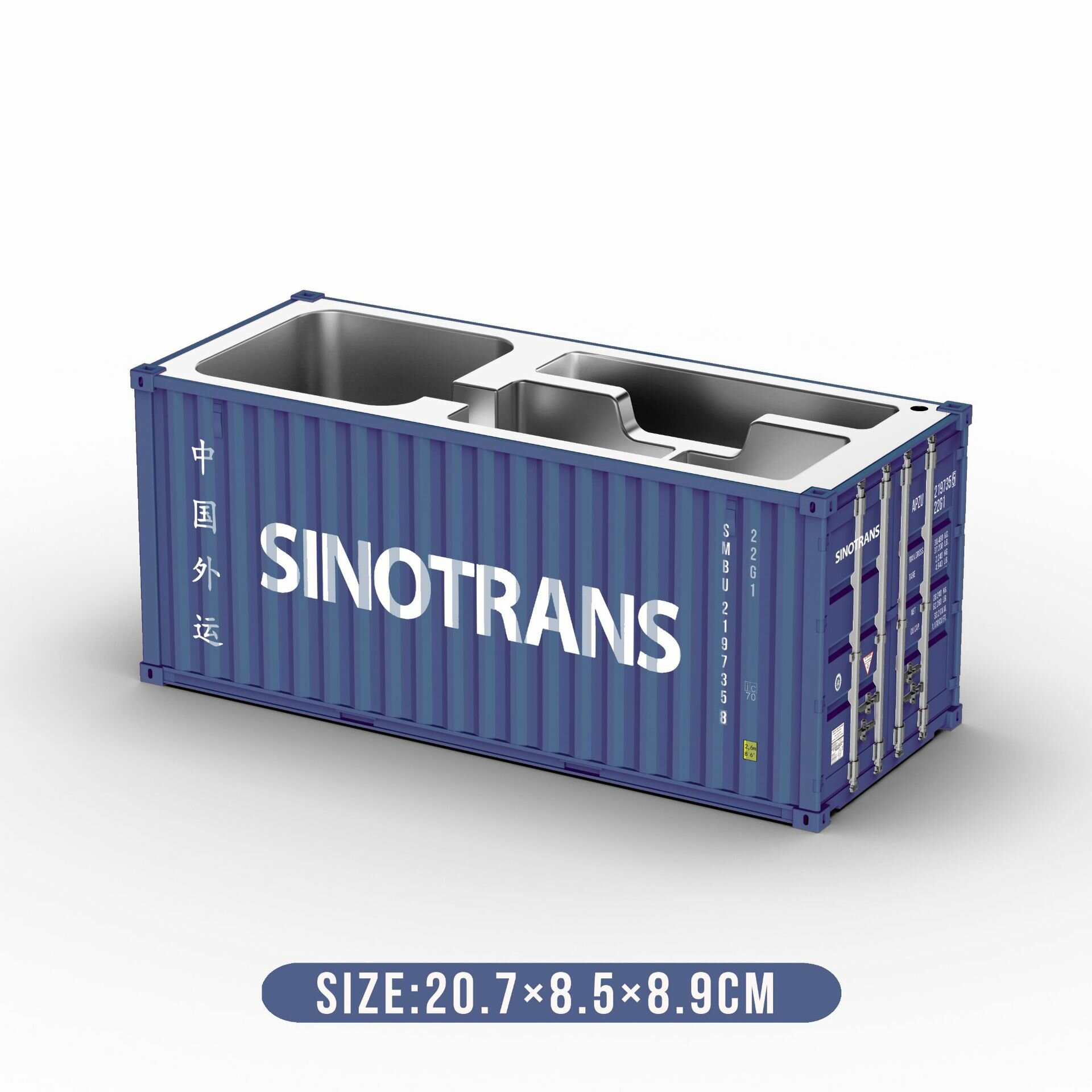 Простая модель контейнера с опциональной печатью логотипа, многофункциональный держатель для ручек, подарочная коробка для хранения канцелярии