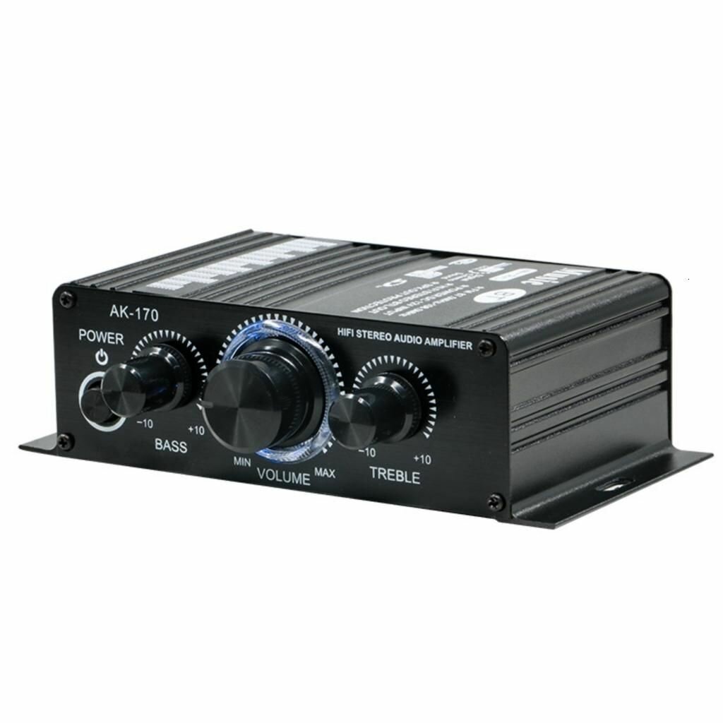 Запчасти для аудиотехники, Автомобильный мини-усилитель мощности Bluetooth 12 В-без Bluetooth