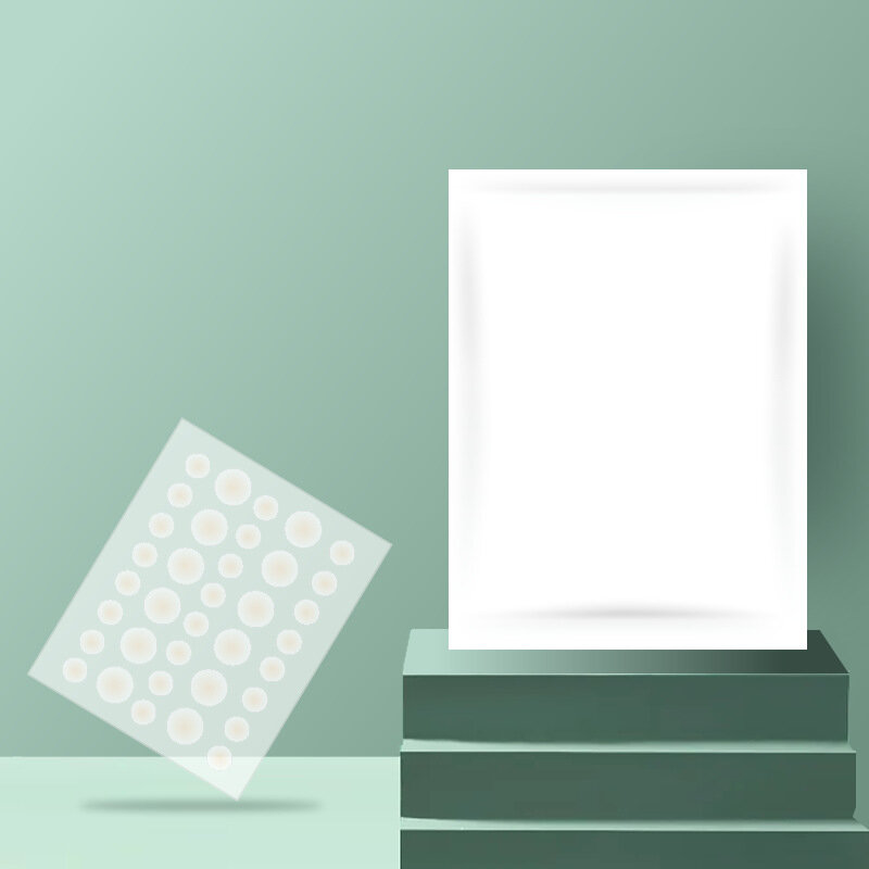 Патчи от прыщей для кожи человека Hongsheng, прозрачные невидимые патчи от прыщей, круглые патчи Doudou, 36 штук, 24 штуки в коробке