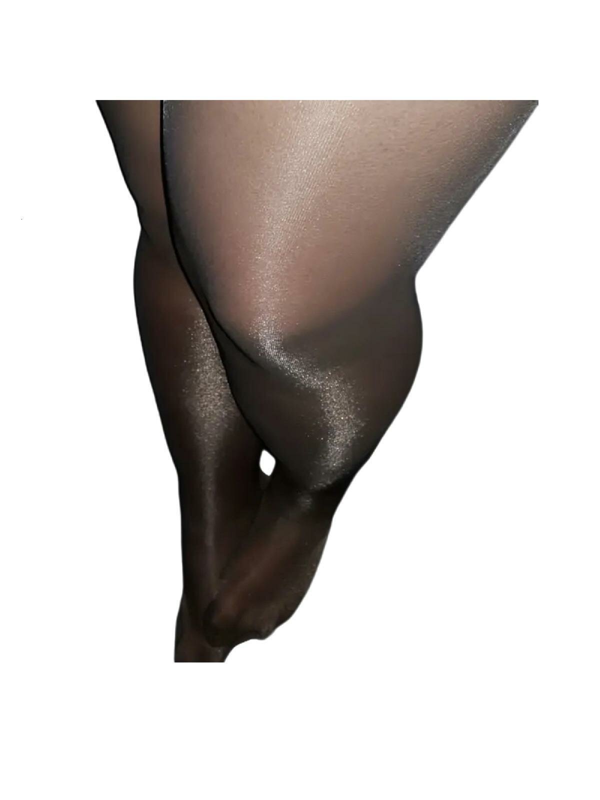 Тонкие блестящие колготки для женщин, Серый