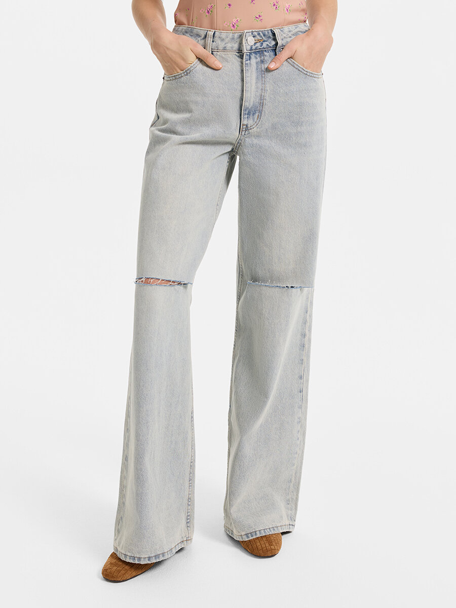 Джинсы клеш 