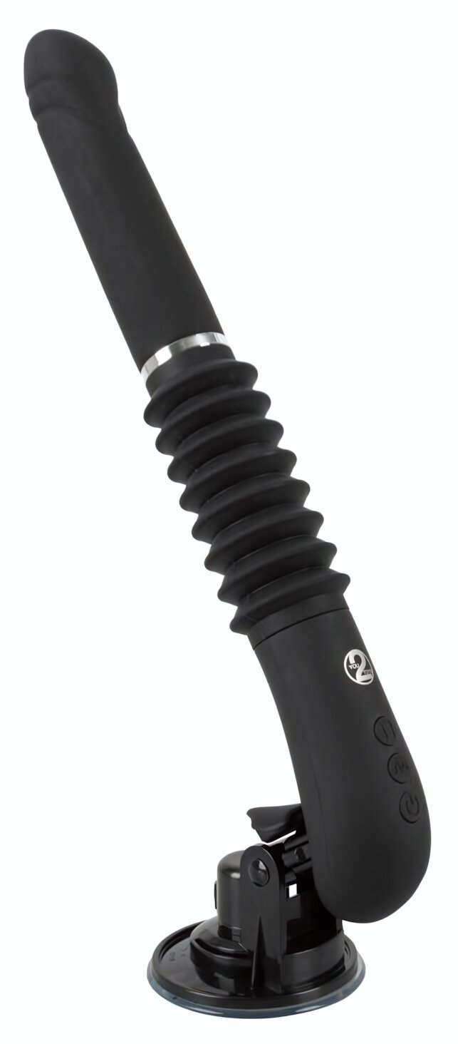 Секс-машина "RC Fucking Machine 2.0" с пультом ДУ, 7 режимов вибрации, 3 режима фрикций, черный, силикон, пластик