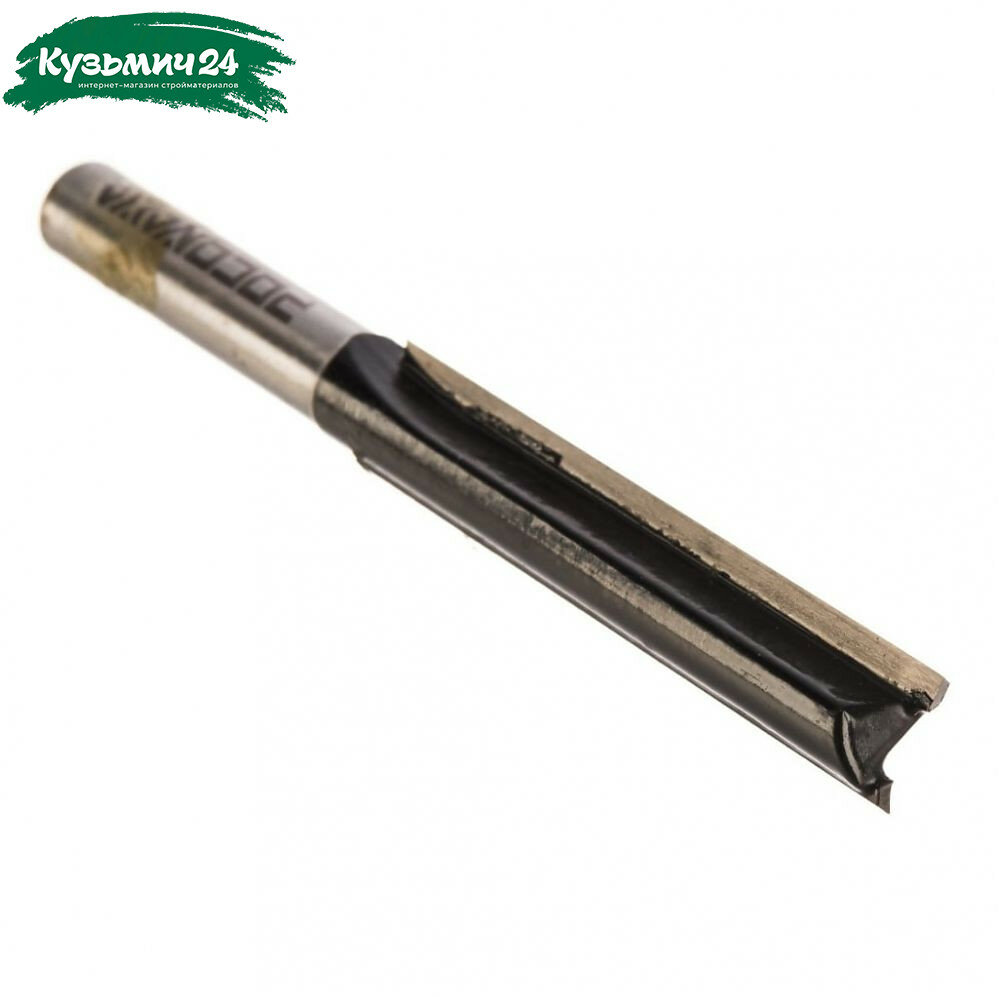 Фреза концевая Росомаха прямая, d8 мм, D10 мм, H50 мм, пазовая 800312